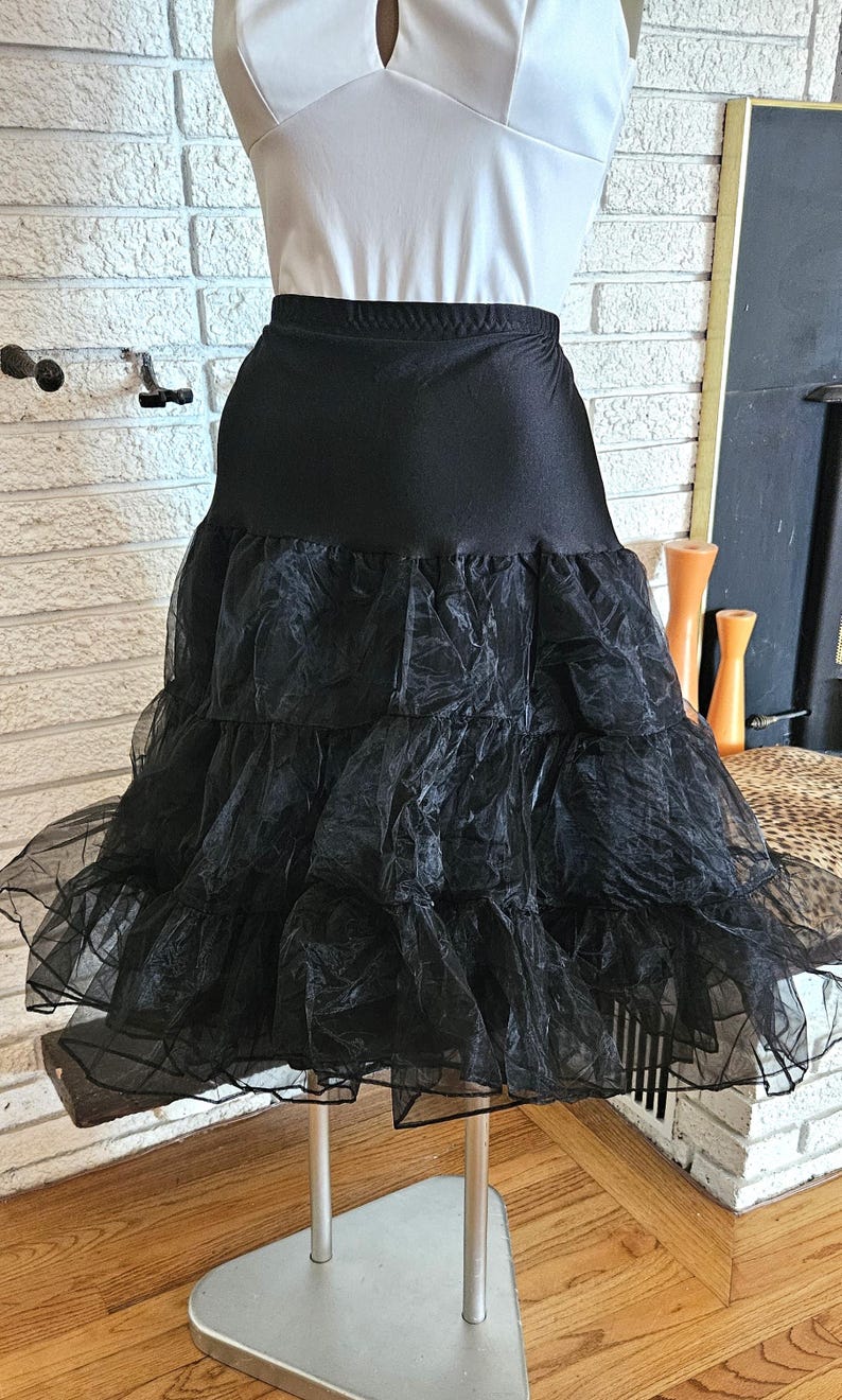 Retro 1950's Petticoat Crinoline in Black! Size L - Etsy