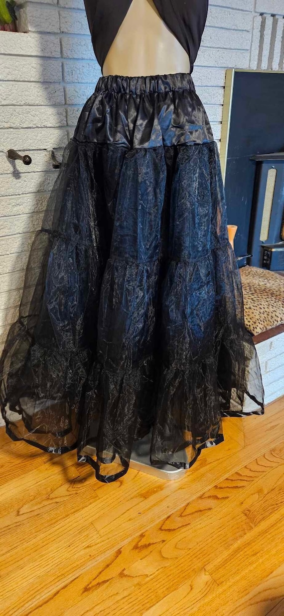 Retro Black Formal Crinoline for Evening Gown. Size 1… - Gem