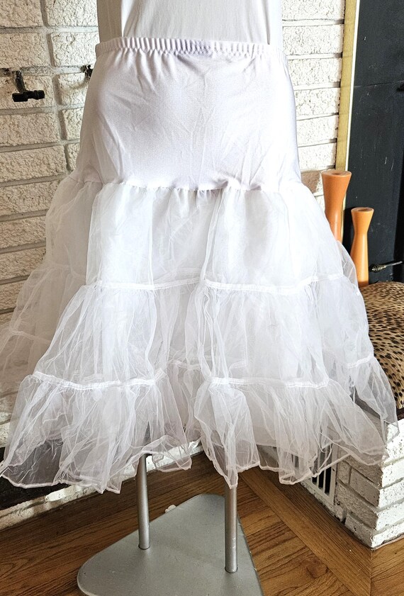 Retro 1950's Petticoat Crinoline in White! Size L - Gem