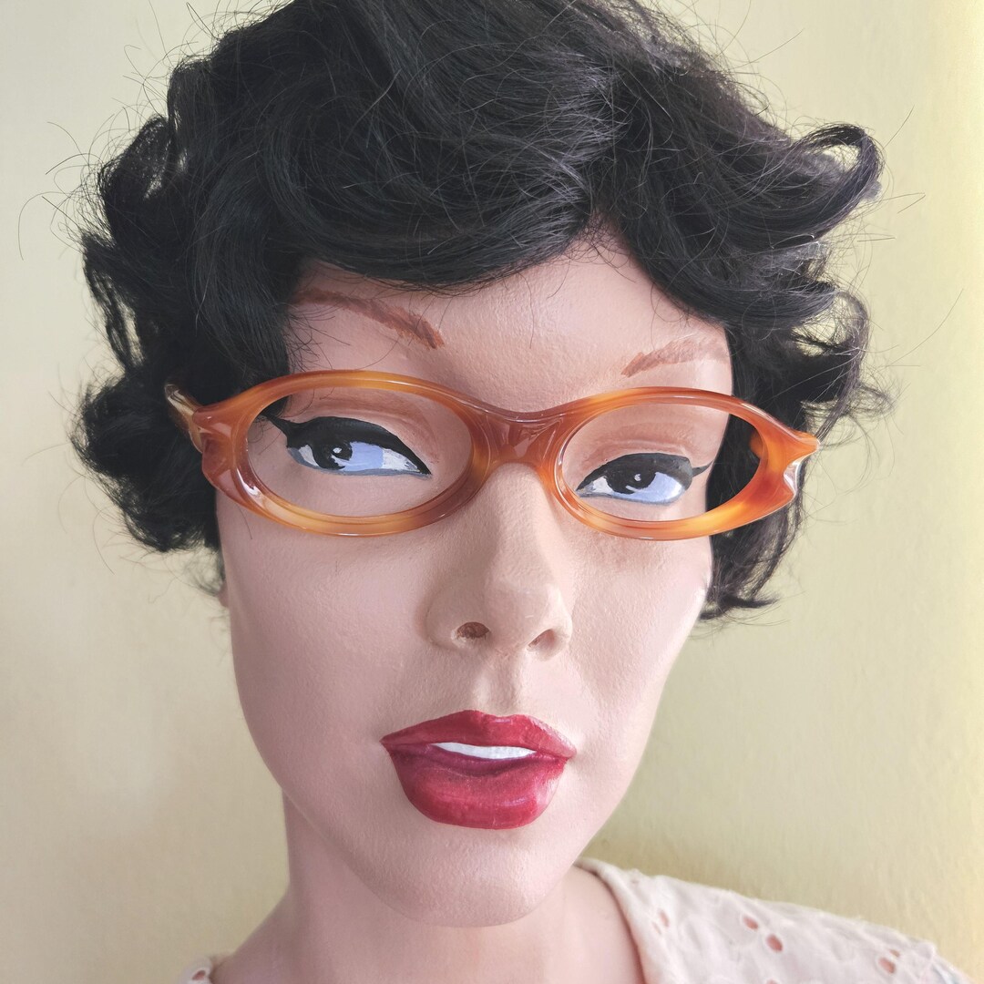 1960's Dead Stock Caramel Oval Lucite Eye Glass Frames! 3 Pairs, Frames ...