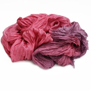 Raspberry Silk Scarf - Tatiana - Pink, Mauve Silk Scarf. - Etsy