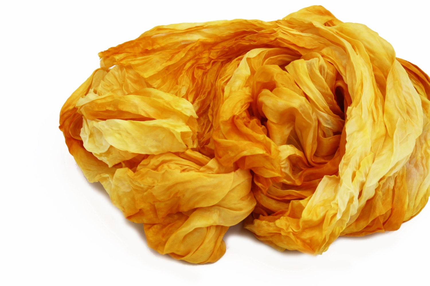 Ochra Silk Scarf Honey Ochra Yellow Golden Yellow Silk | Etsy