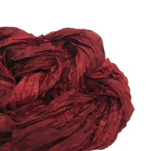 Red Silk Scarf - Ruby Brick - Different Shades of Red, Brick Red, Warm ...