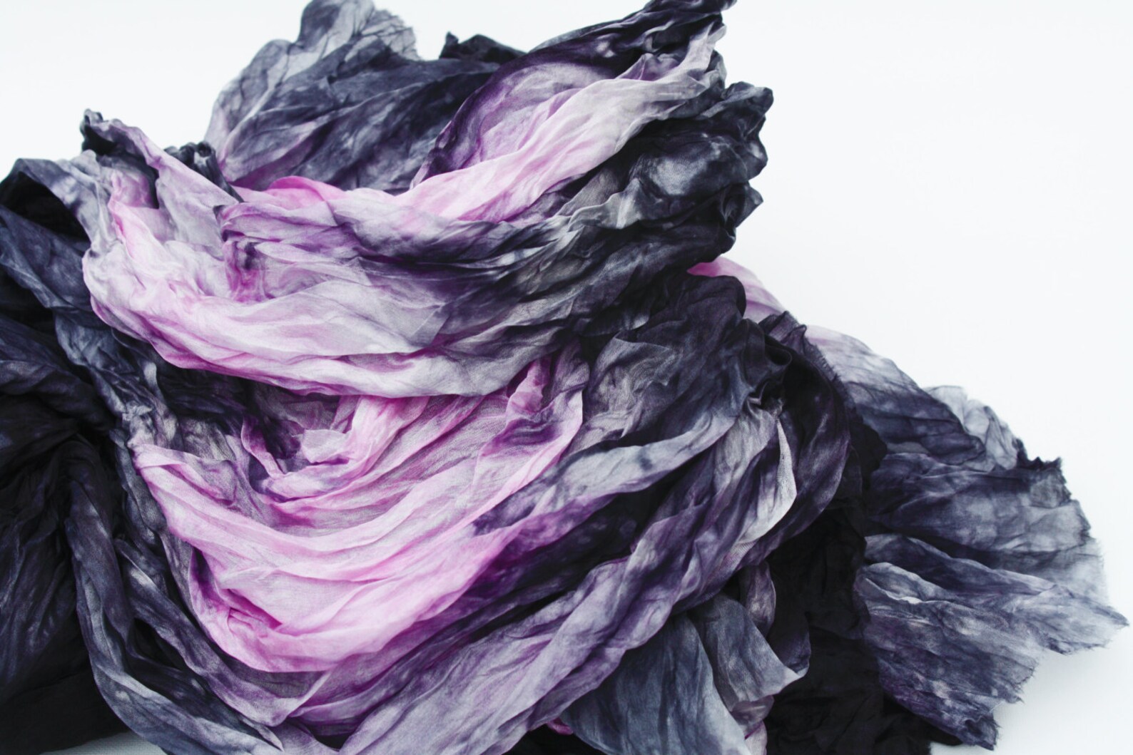 Pink Silk Scarf - Ash Rose - Pink, Black, Grey Silk Scarf. - Etsy