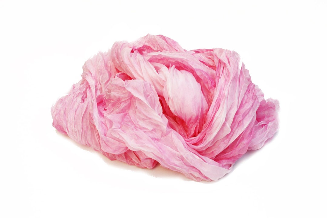 Pink Silk Scarf - Rose Bud - Valentine's Gift for Her, Pink, Light Pink ...