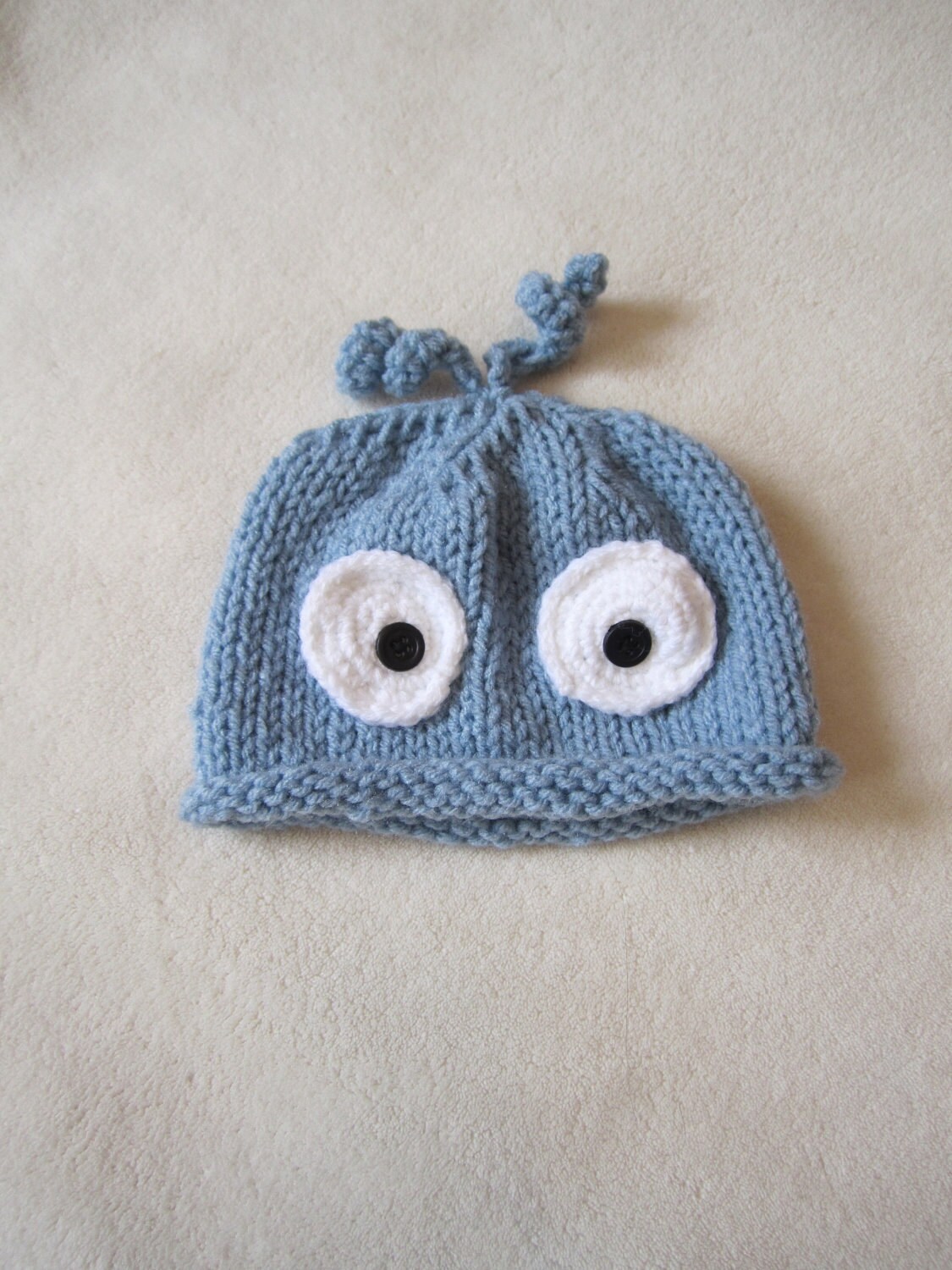 Blue Beanie for Baby Boy. Beanies for Newborn. Blue Beanie for Baby ...