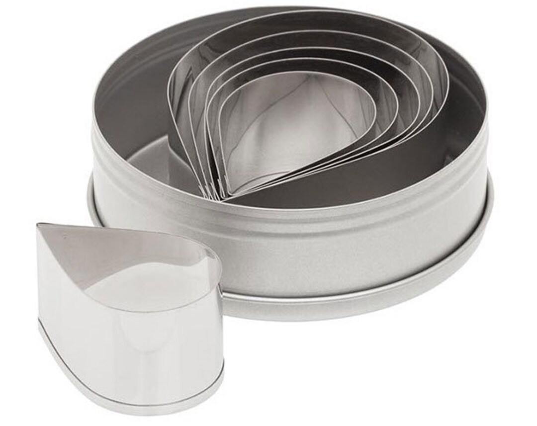 Ateco 6 Piece Stainless Steel Teardrop Cutter Set - Etsy