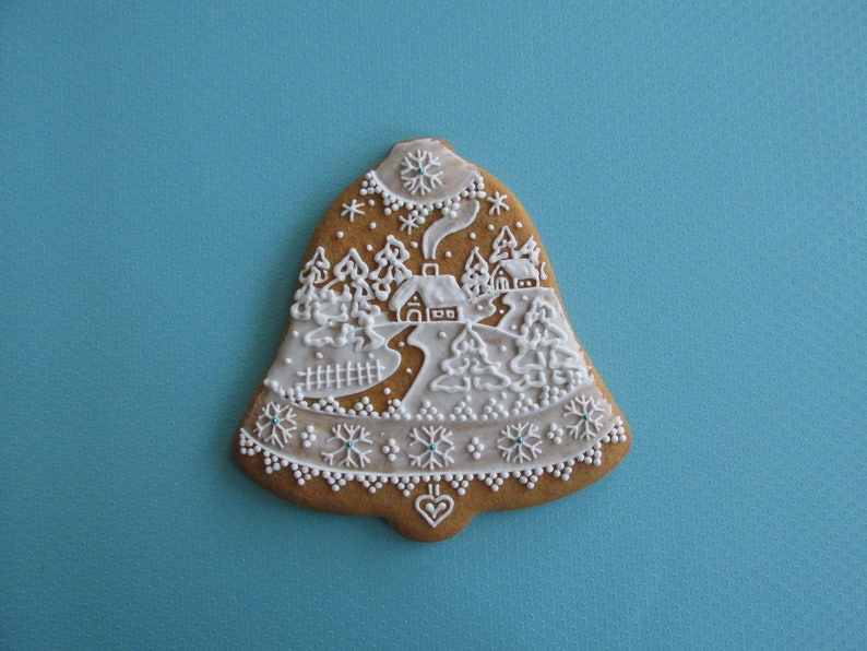 Winter Landscape Cookie Template and Tutorial - Etsy