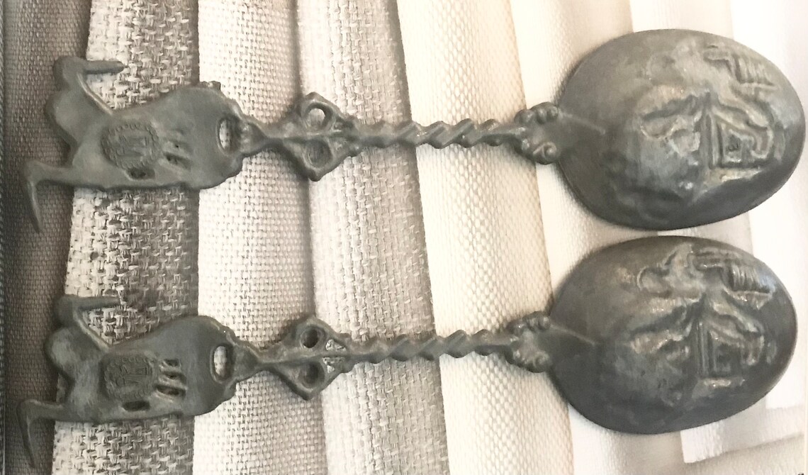 Antique Pewter Spoons Dutch WWI Holland Netherlands Volendam - Etsy