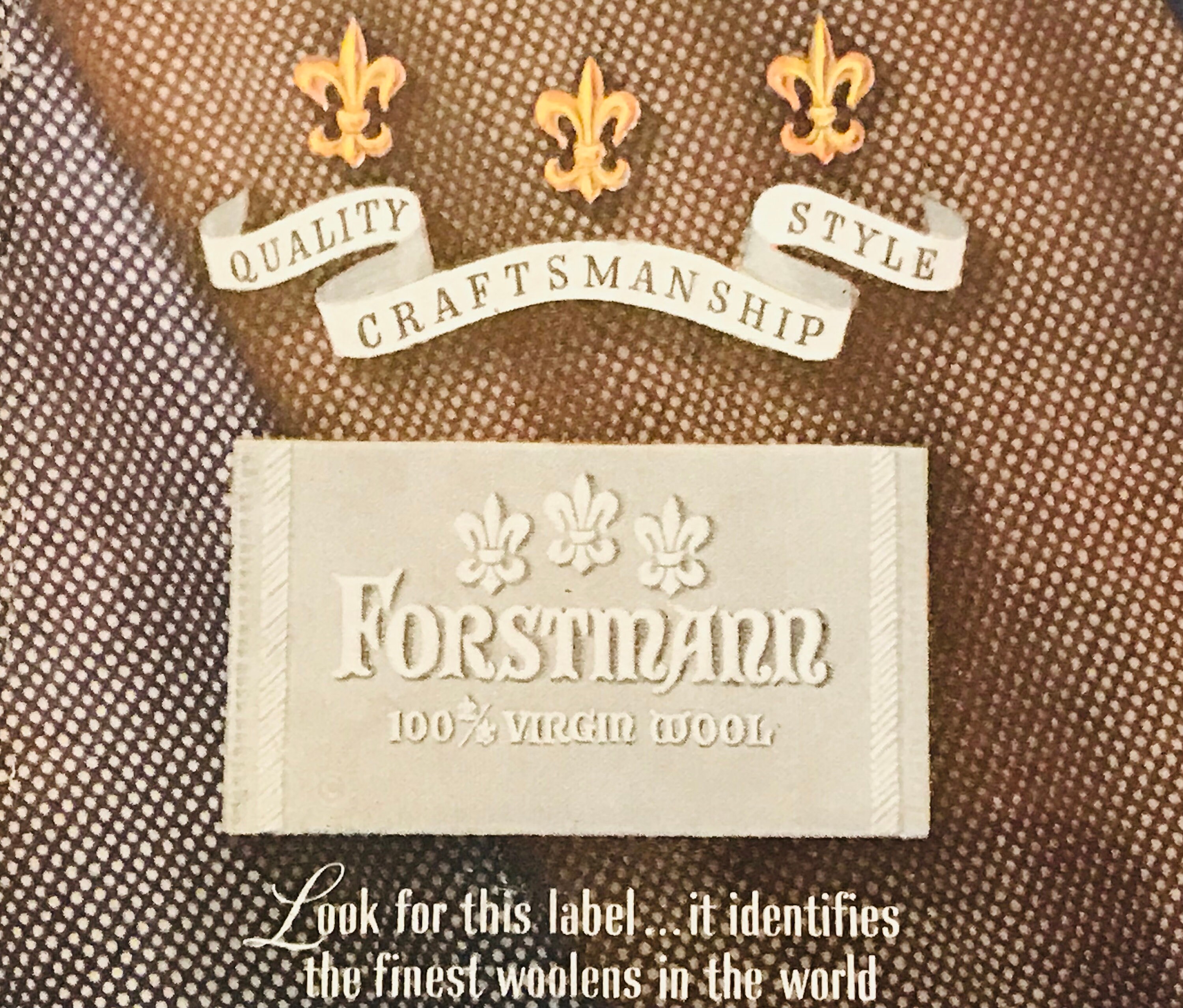 Vintage 1948 Forstmann Ad, Virgin Wool Mens Suit Fashion Clothing Life ...