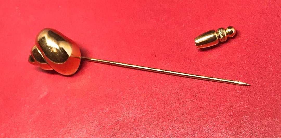 Crown TRIFARI Gold Tone Seashell Conch Shell Stick Pin - Etsy