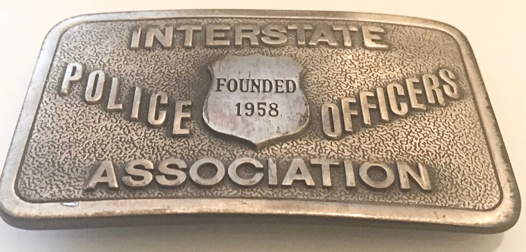 Belt Buckle, Interstate Police Officers Association Highway Patrolmen ...