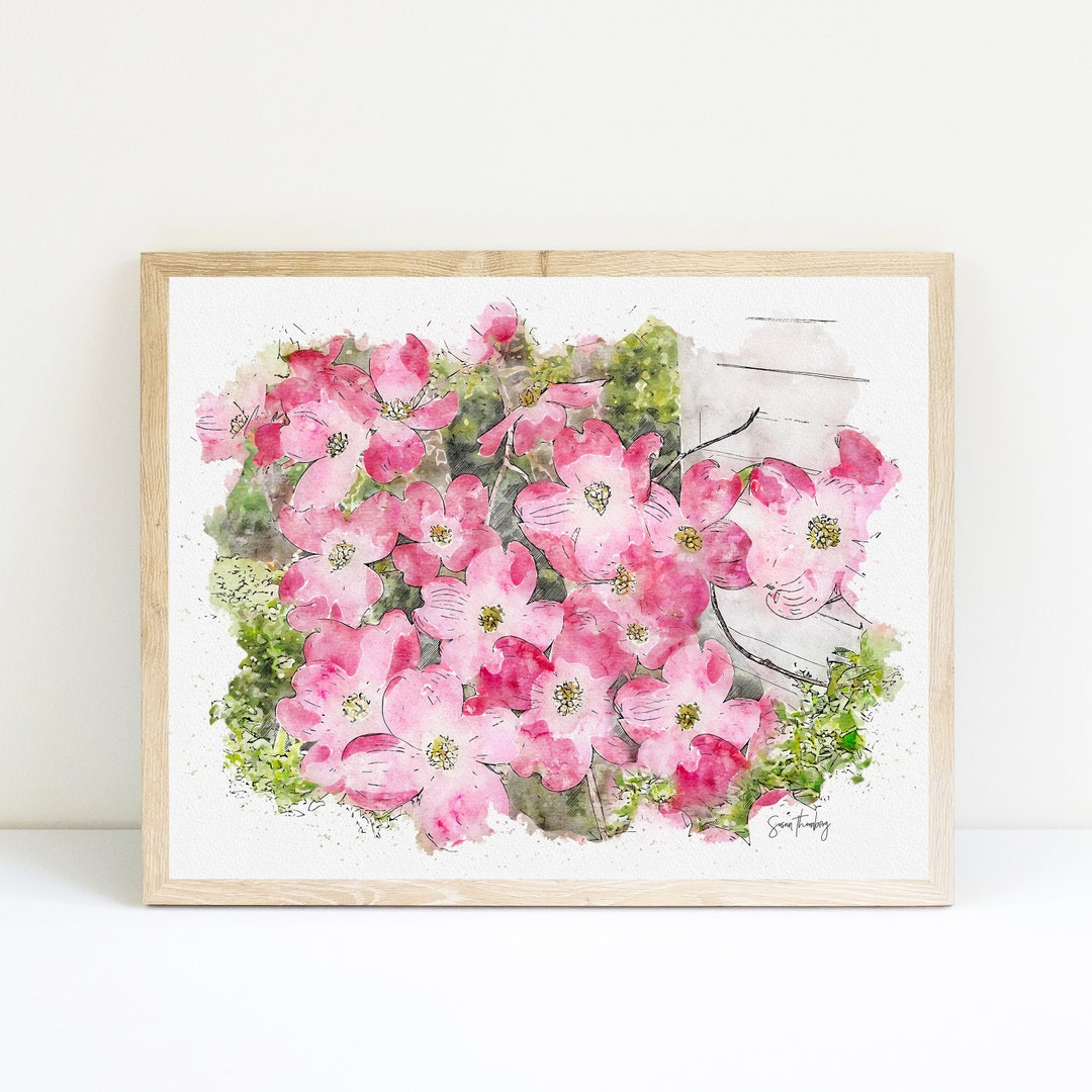 Springtime Dogwood Blossoms and Flowers by Artist Susan Thornberg - Etsy