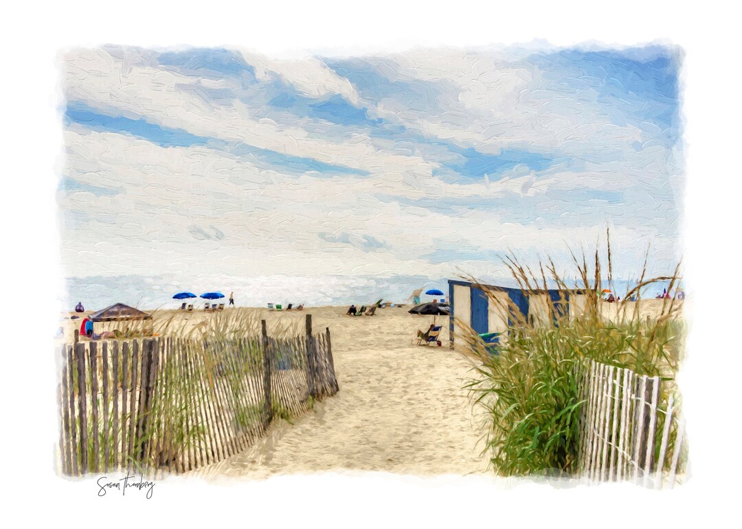 Rehoboth Beach Art - "morning at the Beach" by Susan Thornberg - Etsy