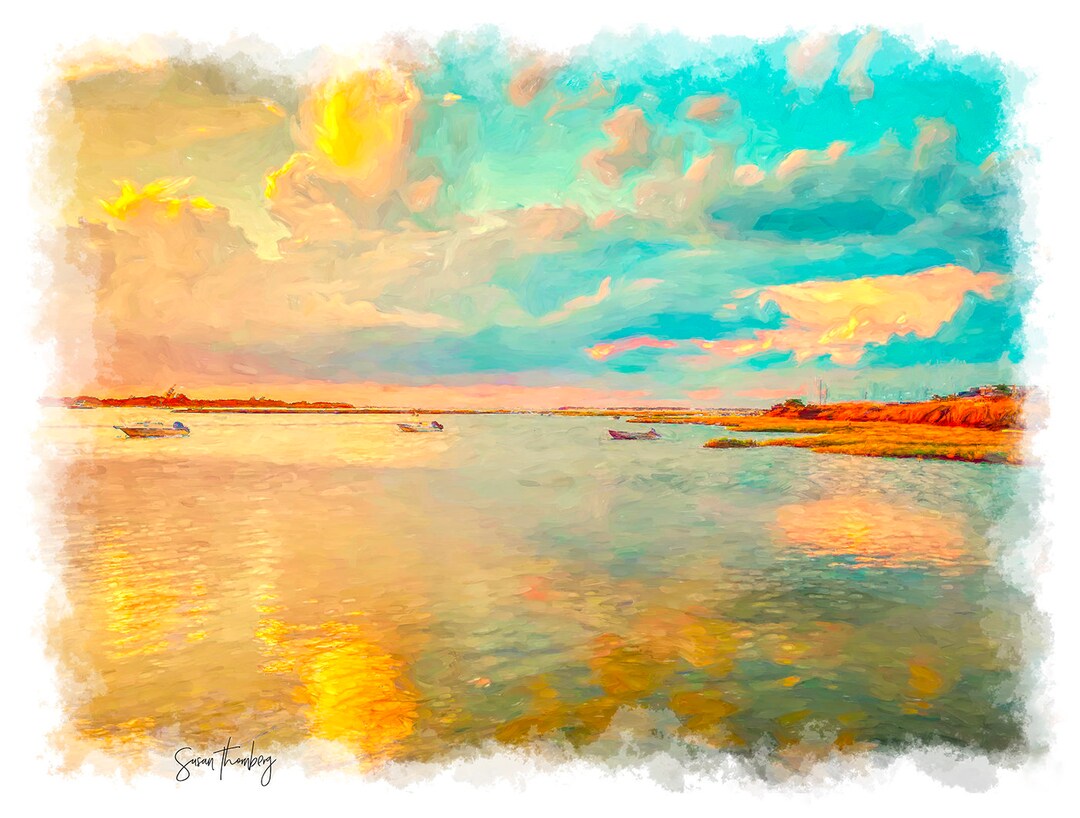 Long Beach Island Art Print - LBI Barnegat Bay by Susan Thornberg - Etsy
