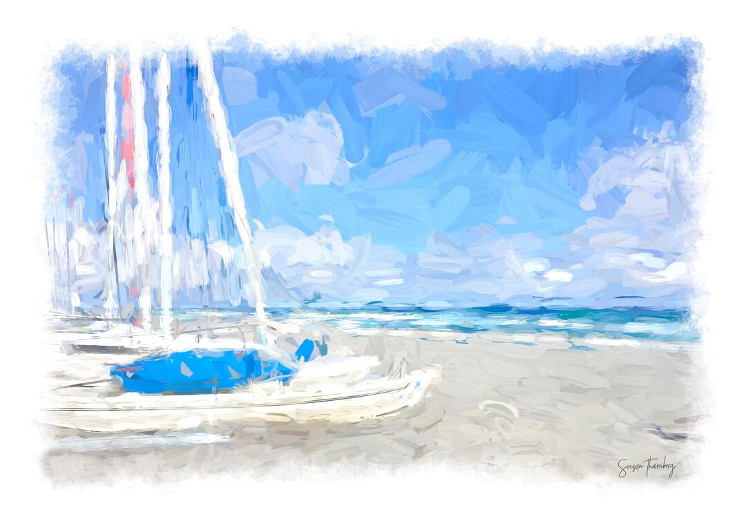 Coastal Art Print - Ready to Sail, Rehoboth Beach, Dewey, Lewes, by ...