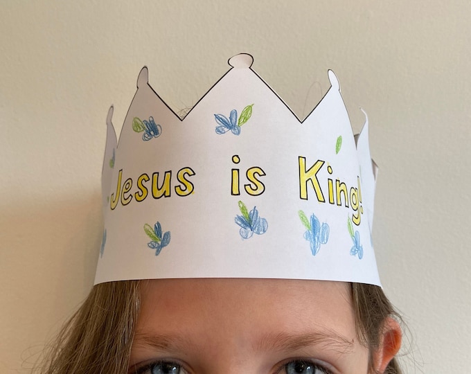Christ the King Crown Printable Coloring Page Sheet Lazy Liturgical ...
