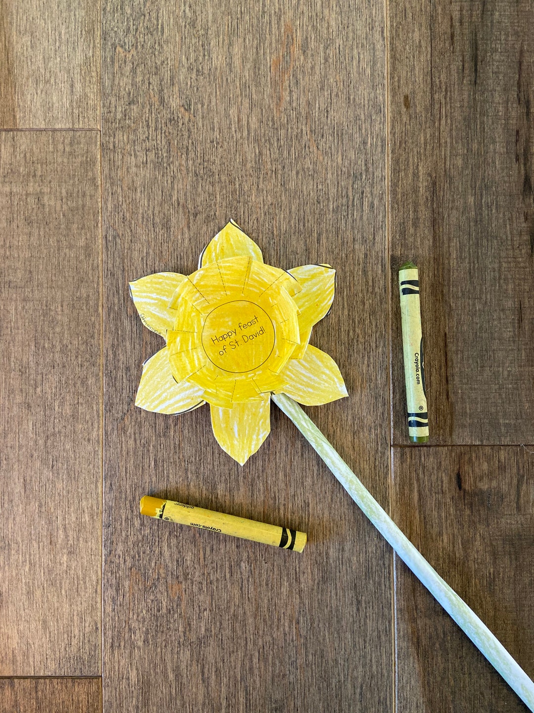 St. David St. David's Day Printable Coloring Page Sheet Lazy Liturgical ...