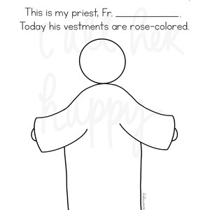 Gaudete Sunday Advent Printable Coloring Page Sheet Lazy Liturgical ...