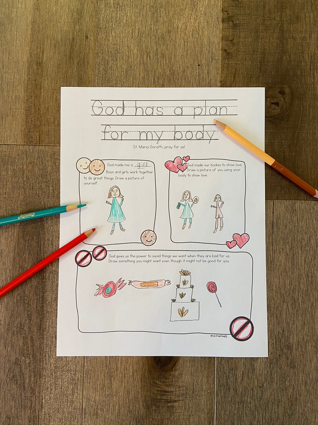 St Maria Goretti Worksheet Printable Coloring Page Sheet Liturgical ...