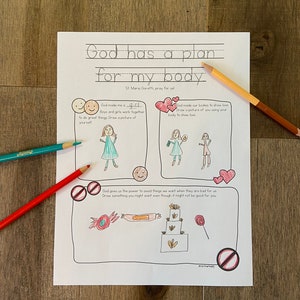 St Maria Goretti Worksheet Printable Coloring Page Sheet Liturgical ...