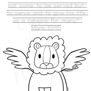 St. Matthew Mark Luke John Coloring Page Sheet Lazy Liturgical Year ...