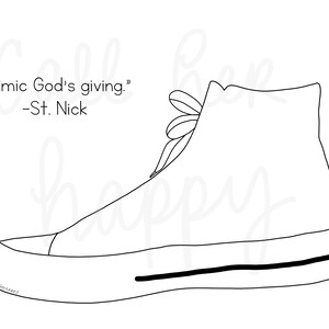 St. Nicholas Nick Christmas Printable Coloring Page Sheet Lazy ...