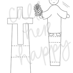 Palm Sunday Passion Holy Week Coloring Page Sheet Lazy Liturgical Year ...