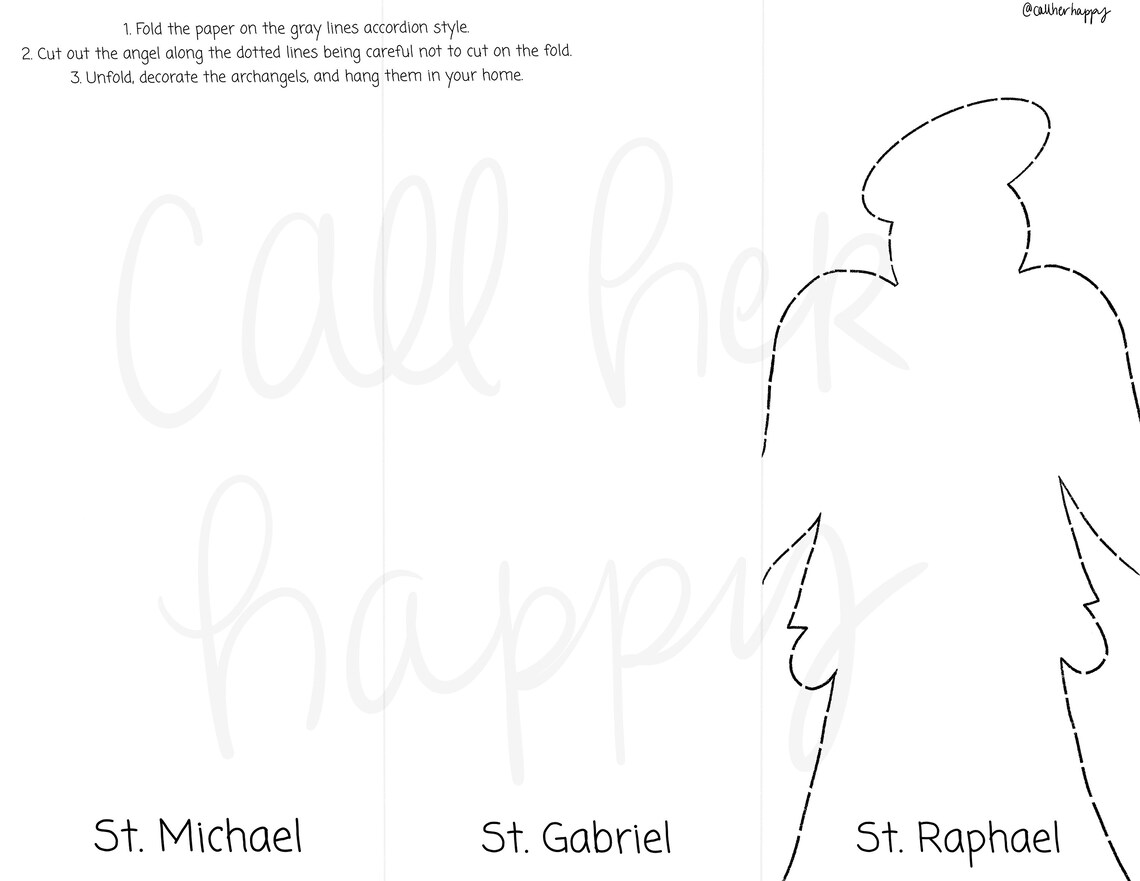Archangels St. Michael Coloring Page Sheet Liturgical Year - Etsy