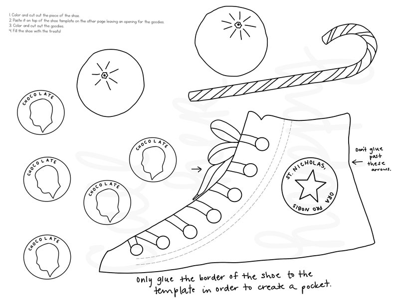 St. Nicholas Nick Christmas Printable Coloring Page Sheet Lazy | Etsy