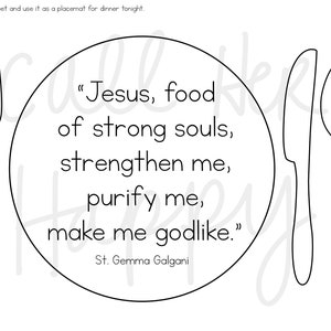 St Gemma Galgani Worksheet Printable Coloring Page Sheet Liturgical ...