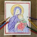Immaculate Conception Mary Printable Coloring Page Sheet Lazy ...