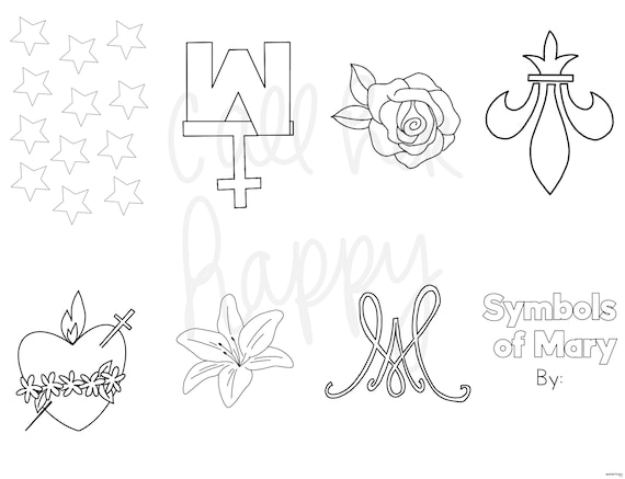 Symbols Of Mary Mother Of God