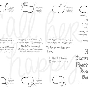 Mysteries of the Rosary Booklet Sunday School Printable Coloring Page ...
