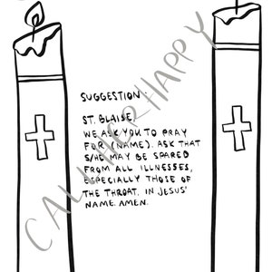 St Blaise Coloring Page Sheet Liturgical Year Catholic Resources for ...