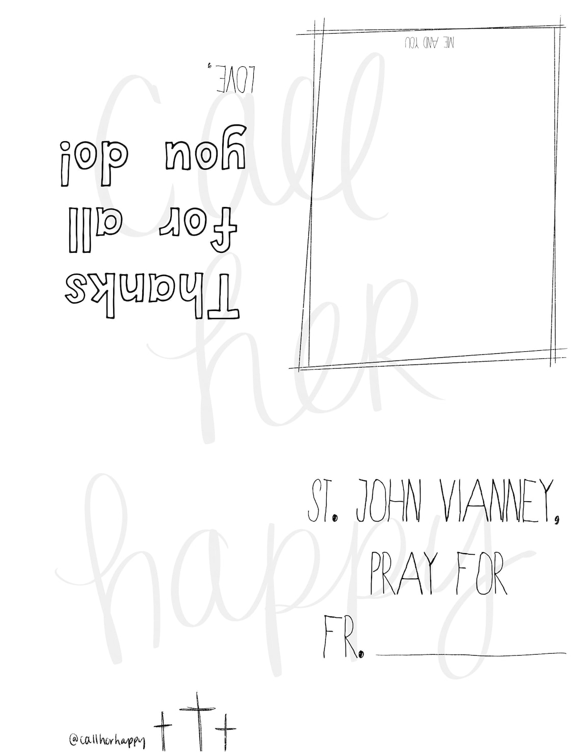 St. John Vianney Priest Coloring Page Sheet Liturgical Year Catholic ...