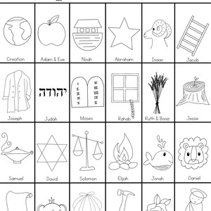 Jesse Tree Advent Christmas Printable Coloring Page Sheet Lazy ...
