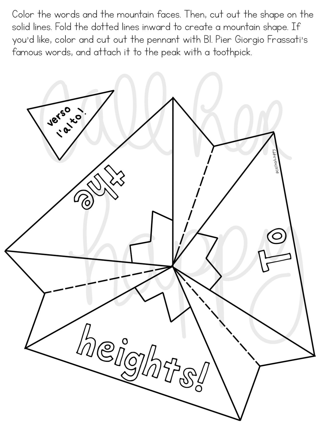 Bl Pier Giorgio Frassati Printable Coloring Page Sheet | Etsy