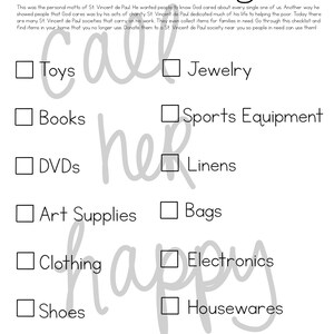 St Vincent De Paul Worksheet Printable Coloring Page Sheet Liturgical ...