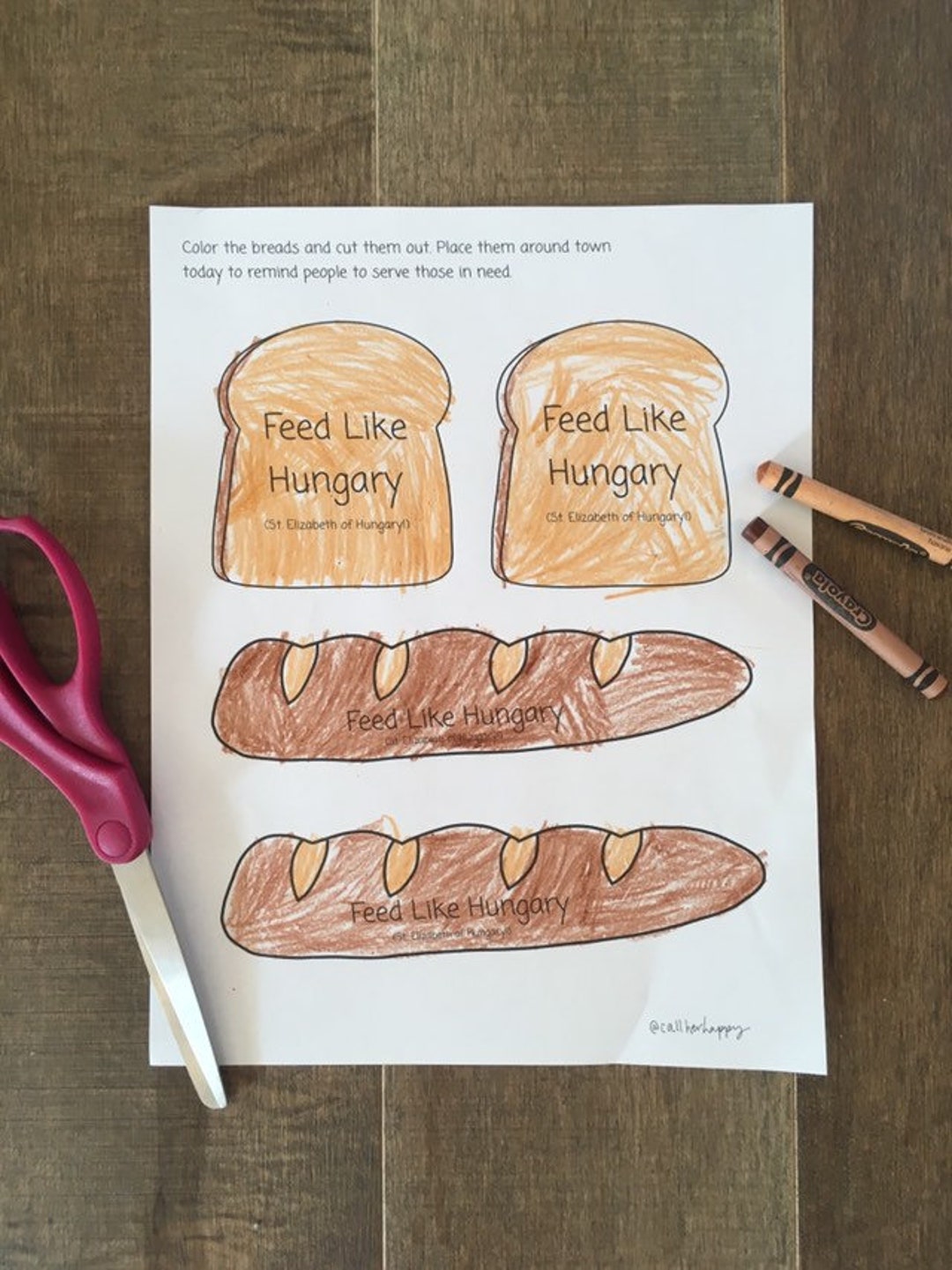 St. Elizabeth of Hungary Coloring Page Sheet Liturgical Year Catholic ...