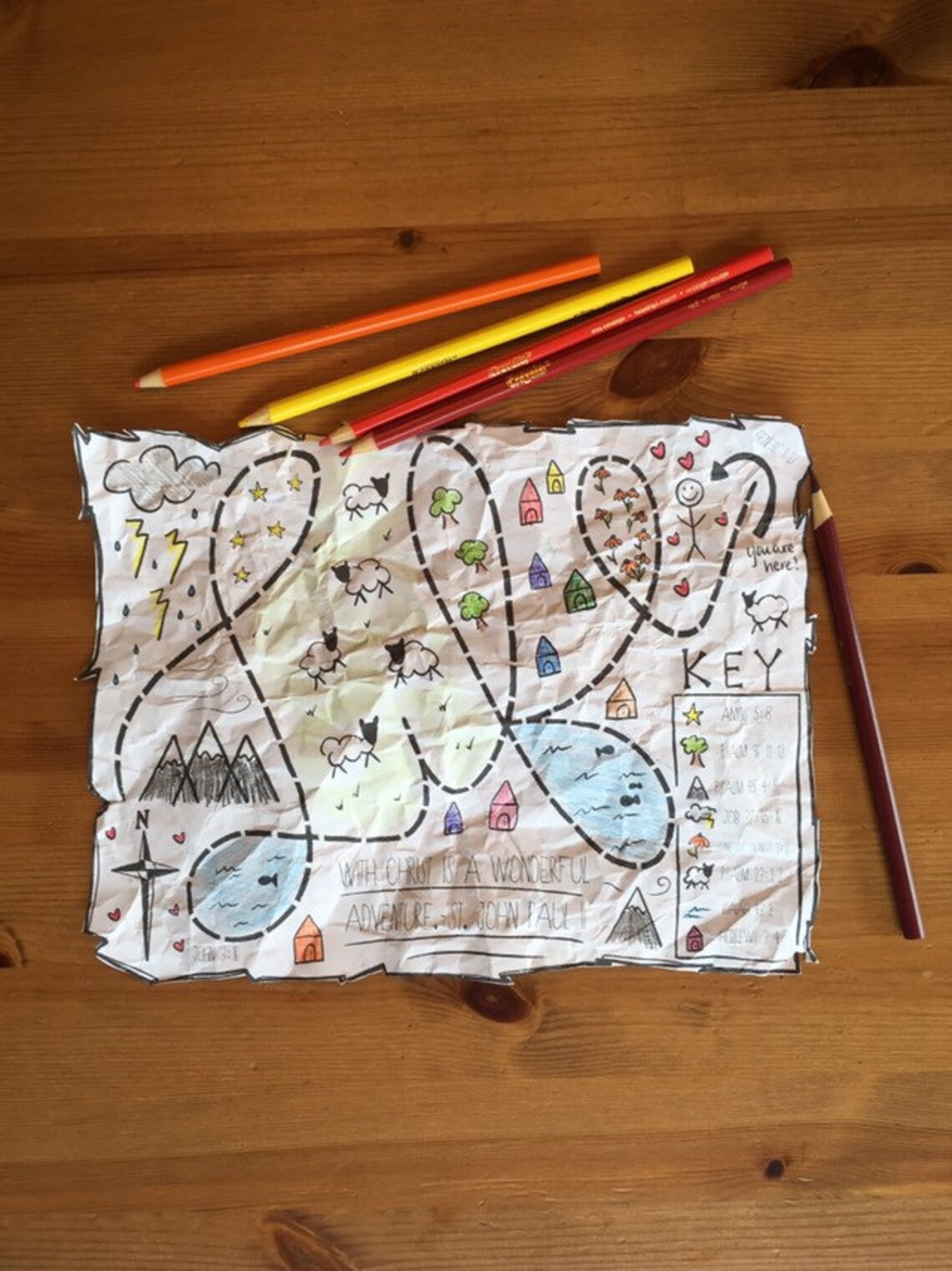 Pope St John Paul II 2 Jp2 Coloring Page Sheet Liturgical Year Catholic ...