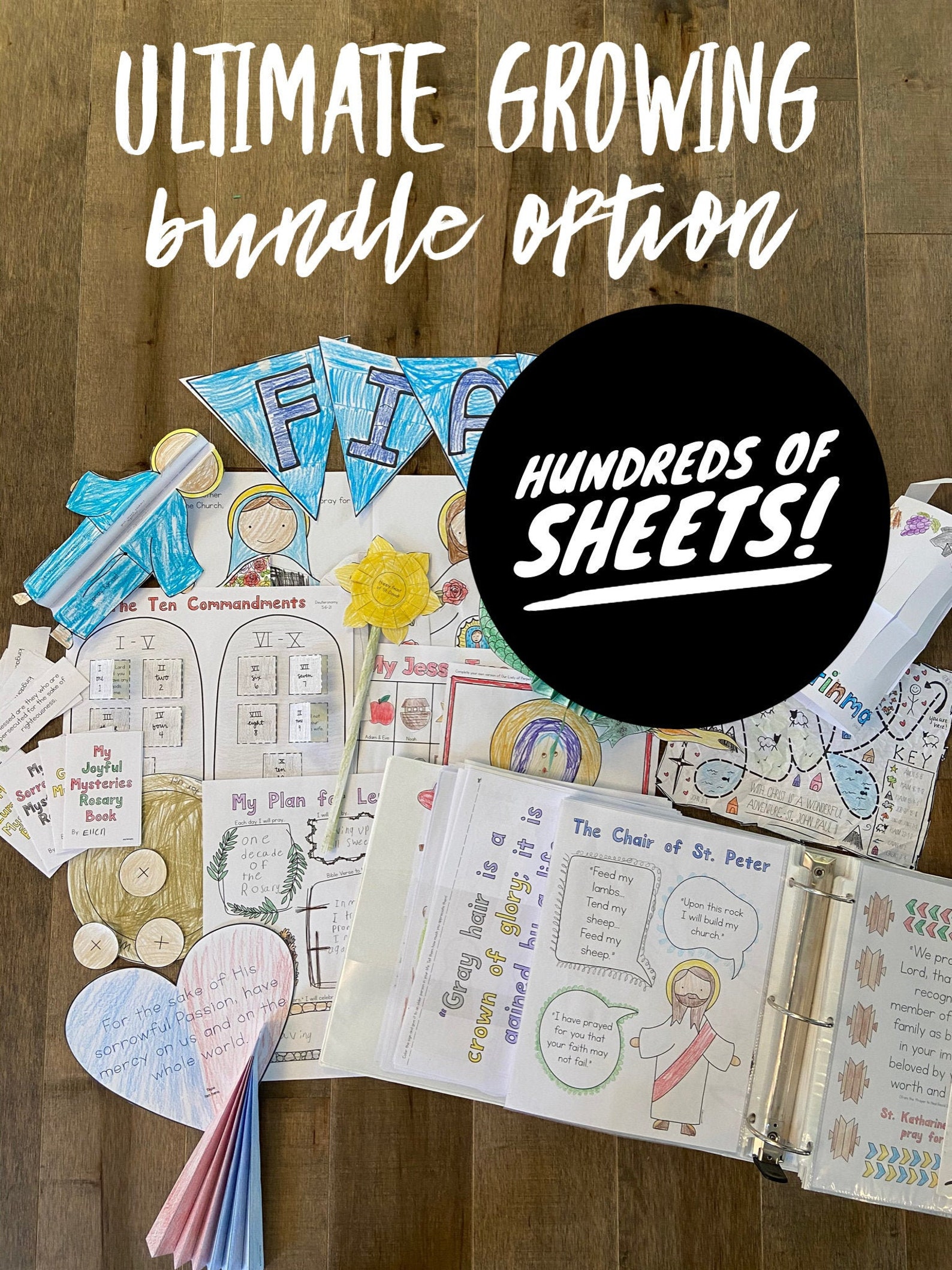 DIGITAL GROWING BUNDLE Lazy Liturgical Living Activity Sheets - Etsy