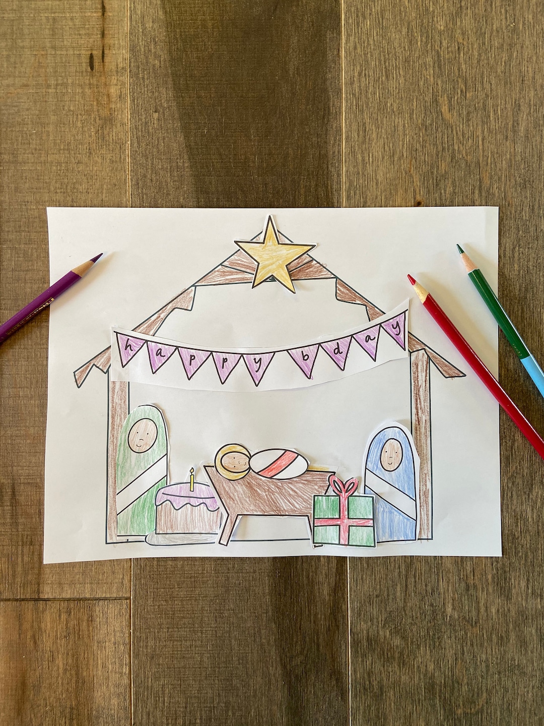 Feast of the Holy Family Printable Coloring Page Sheet Lazy Liturgical ...