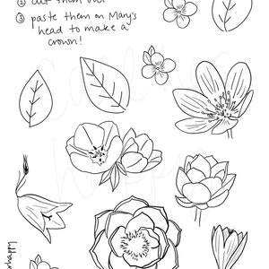 May Crowning Coloring Page Sheet Liturgical Year Catholic Resources for ...