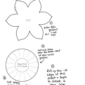St. David St. David's Day Printable Coloring Page Sheet Lazy Liturgical ...