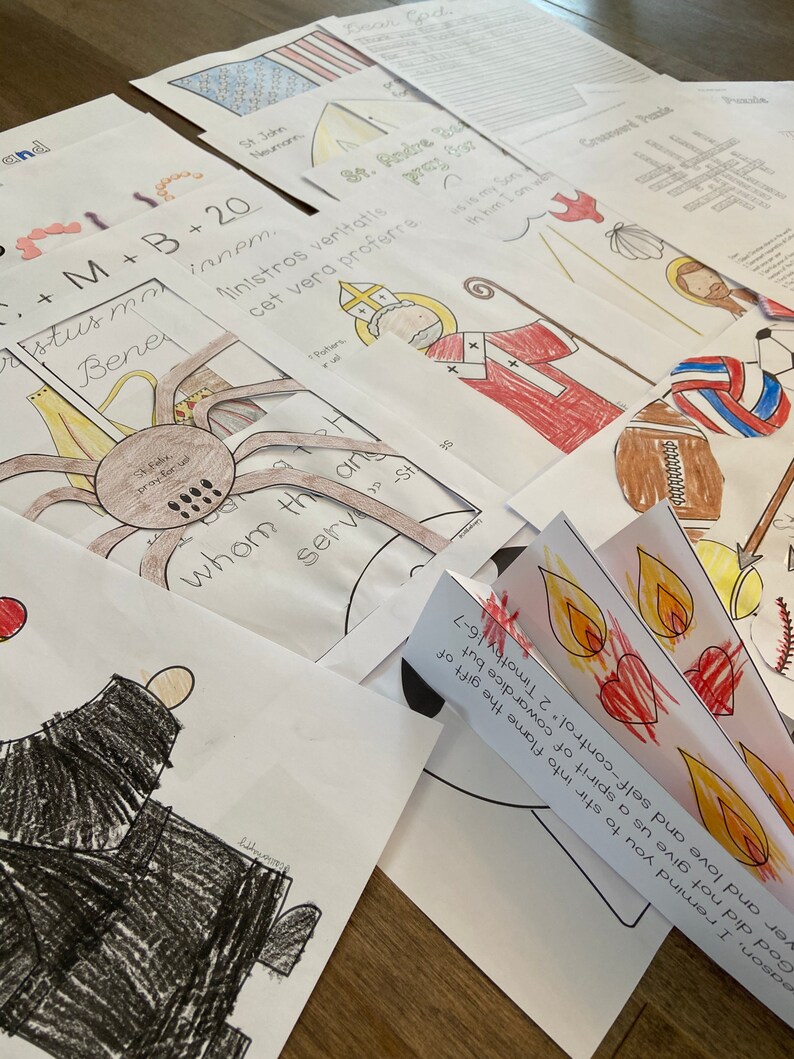 DIGITAL GROWING BUNDLE Lazy Liturgical Living Activity Sheets - Etsy