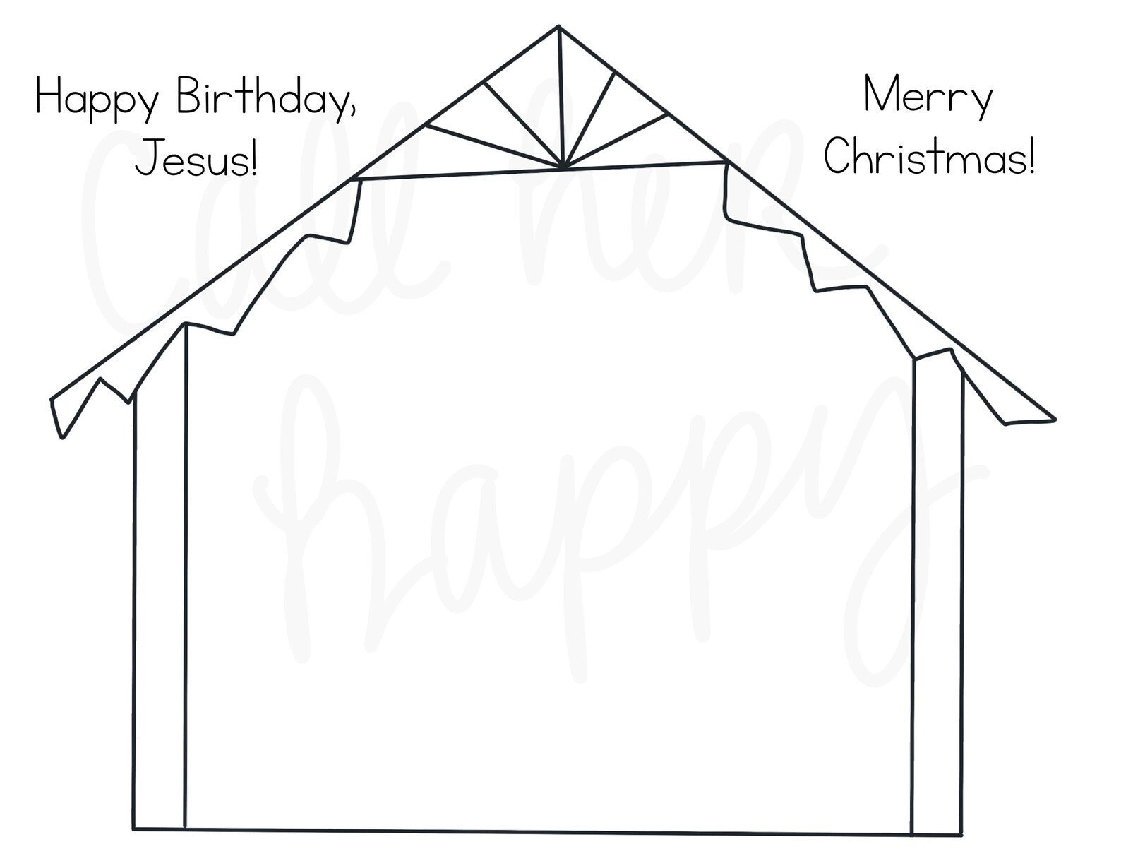 Feast of the holy family printable coloring page sheet lazy | Etsy