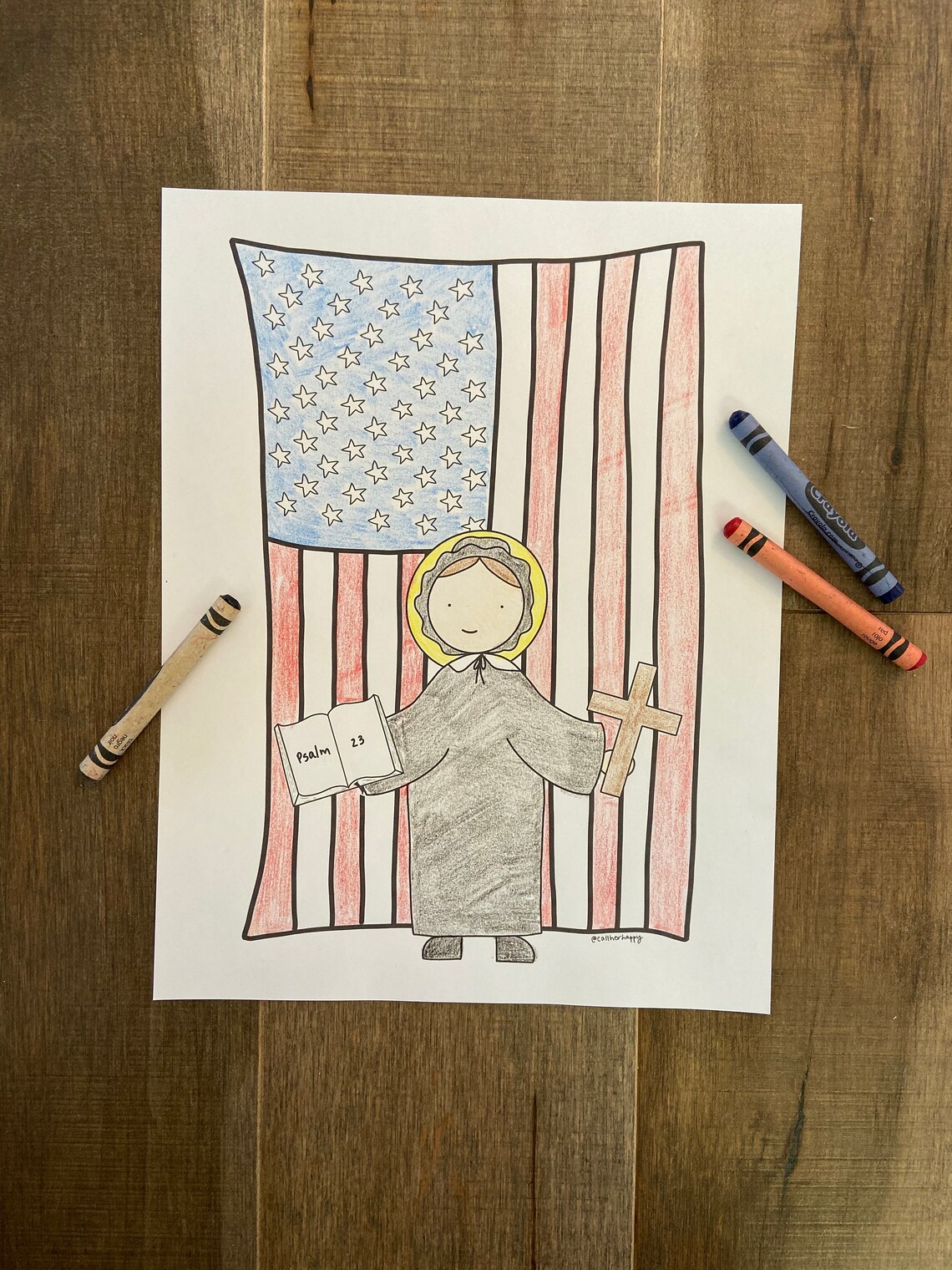 St. Elizabeth Ann Seton Printable Coloring Page Sheet Lazy | Etsy