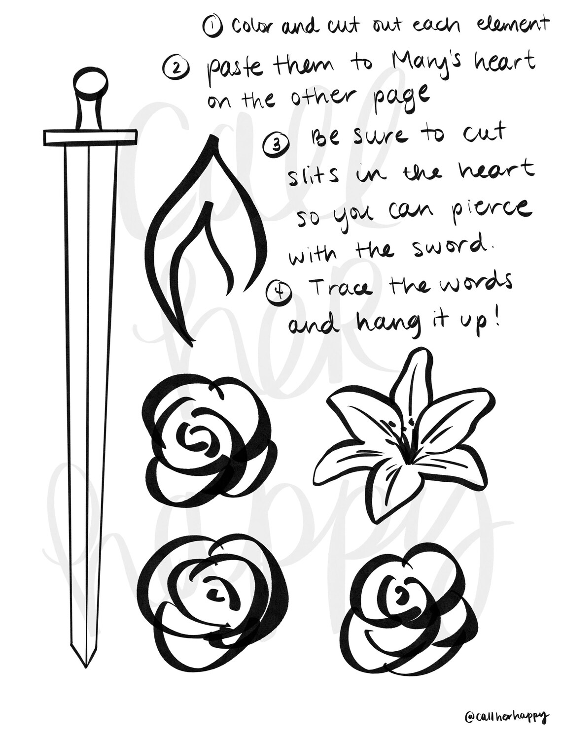 Immaculate Heart Of Mary Coloring Page Coloring Pages