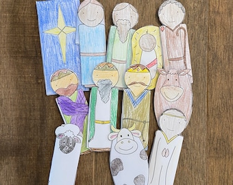 Easter Stations Cross Bible Story Finger Puppets Worksheet Printable ...